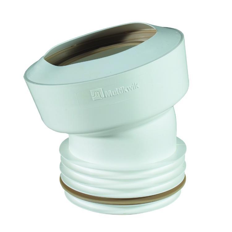 Hunter Multikwik 14 Degree Bend Pan Connector White MKB114 ...