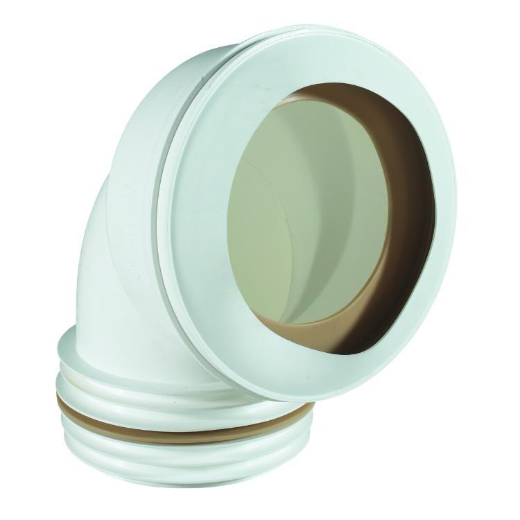 Hunter Multikwik 90 degree Pan Connector with 100mm Offset White