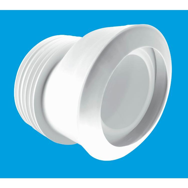 McAlpine Offset Macfit WC Connector White MAC-4 – Supplieddirect.co.uk