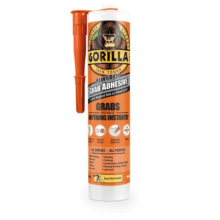 Gorilla Heavy Duty White Grab Adhesive 290ml | Buy Now