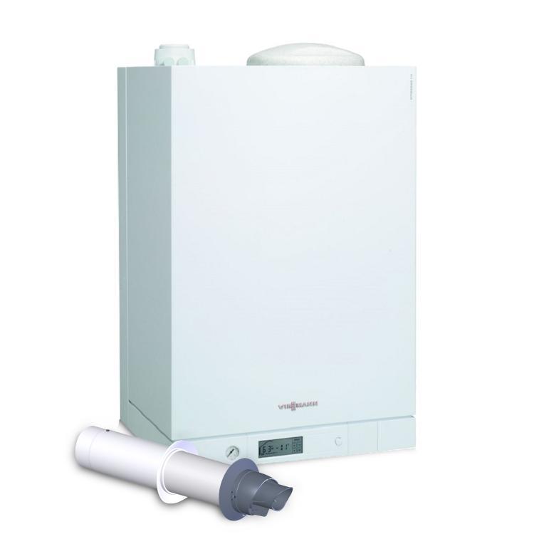 Viessmann Vitodens 111-W 35kW Storage Combi Boiler with Horizontal